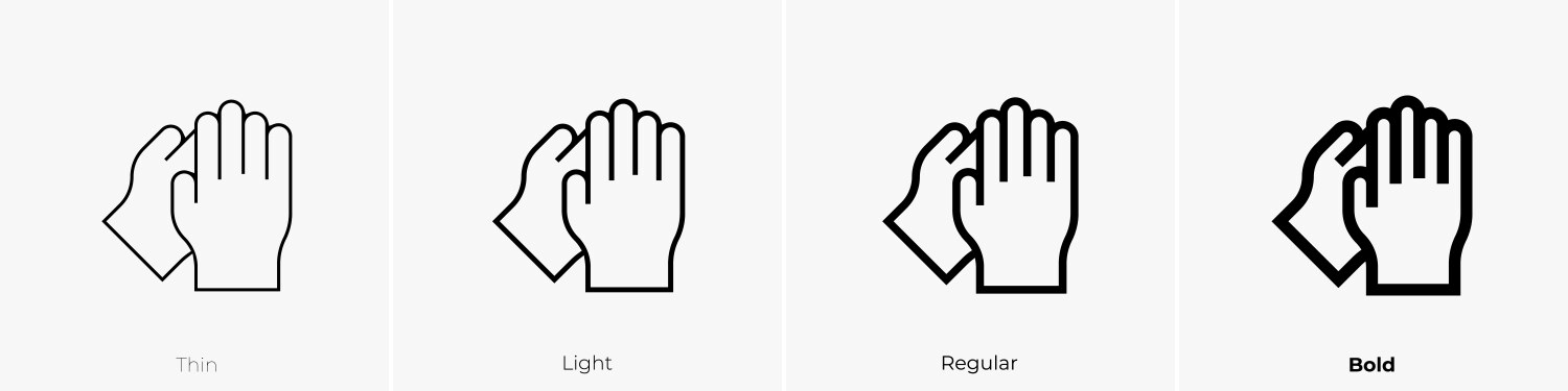 Emoticon icon thin light regular and bold style Vector Image