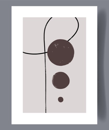 Printable modern minimalistic artworks Royalty Free Vector