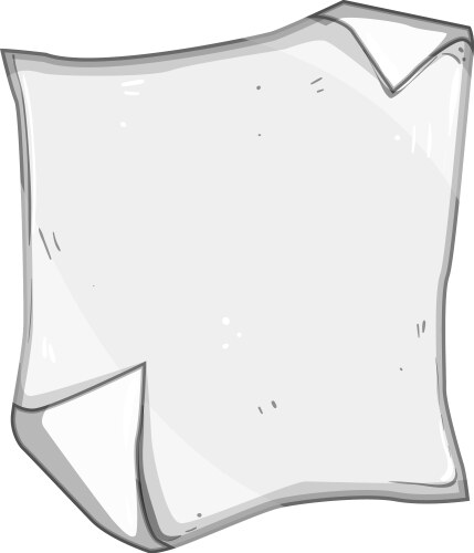 Paper curl set cartoon Royalty Free Vector Image