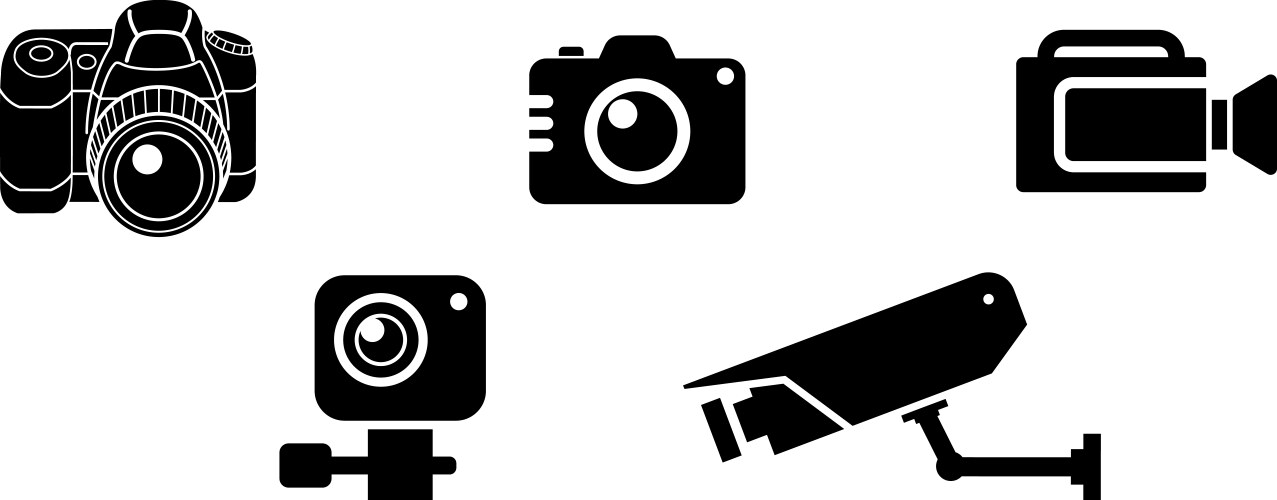 Digital Camera Icons And Symbols