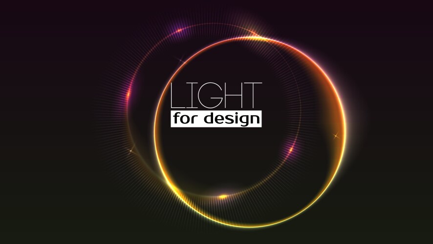 Circle motion striped effect with light abstract Vector Image