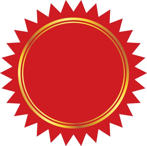 Red seal Royalty Free Vector Image - VectorStock Red seal Royalty Free Vector Image - VectorStock