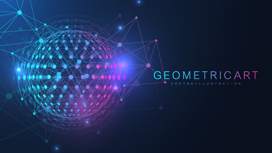 Quantum computing processing artificial Royalty Free Vector