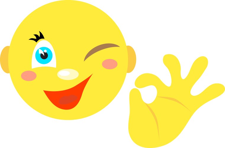 Okay Smiley Face Vector Images (89)