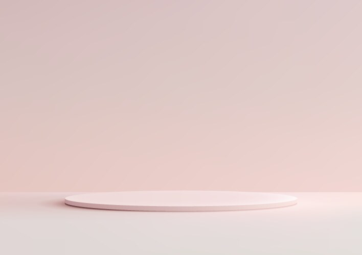 Empty pink stage background Royalty Free Vector Image