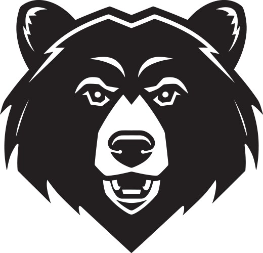 Bear majesty symbol bear dynasty badge Royalty Free Vector