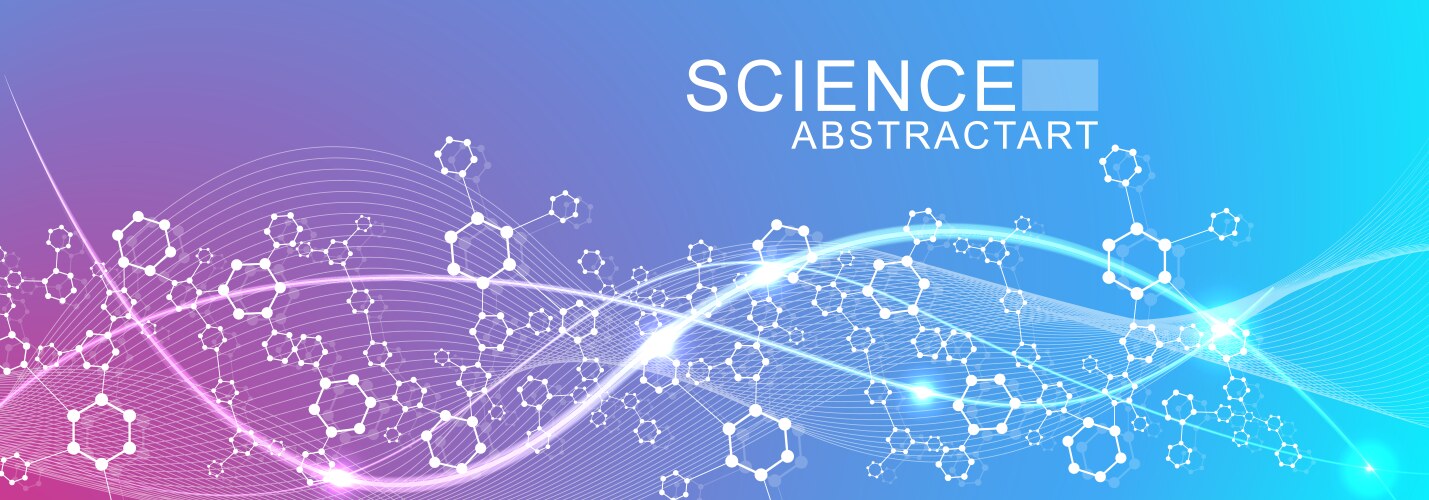 Science Network Pattern Connecting Lines And Dots Vector Image
