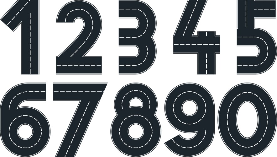 Road Highway Font Vector Images (over 660)