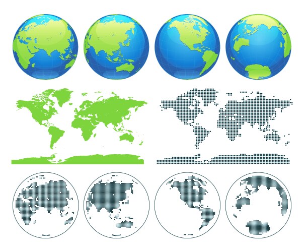 World Map Circle Vector Images (over 45,000)