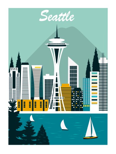 Seattle Skyline Vector Images (over 550)
