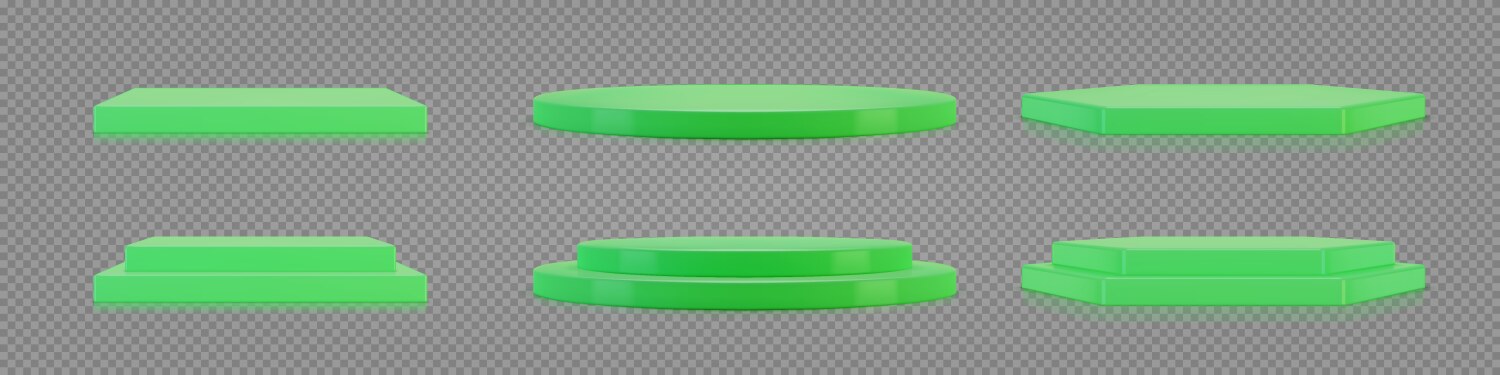 Empty black plinth for product presentation Vector Image