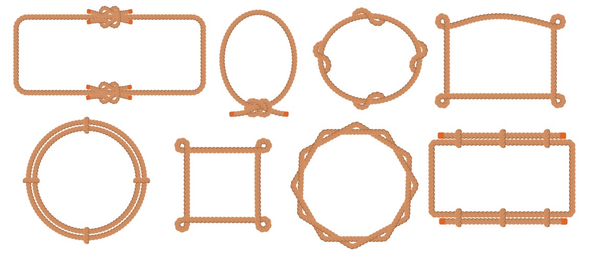 Rope Square Frame Vector Images (over 1,400)