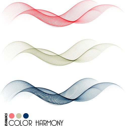 Color wave Royalty Free Vector Image - VectorStock