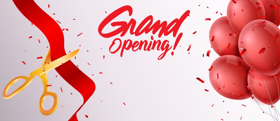 Grand opening ceremony Royalty Free Vector Image