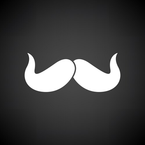 Poirot mustache icon Royalty Free Vector Image
