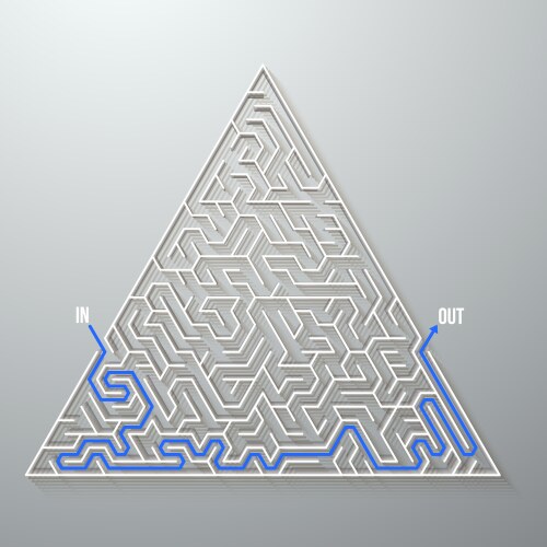 Maze labyrinth greek puzzle pattern Royalty Free Vector