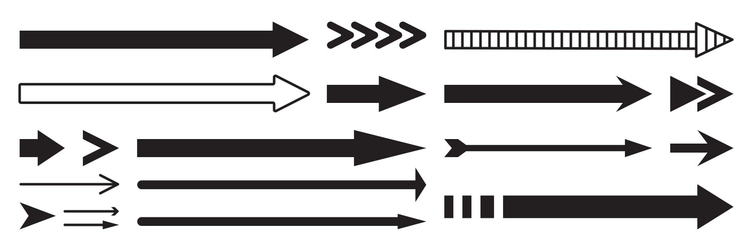 Clipart Right Arrow Vector Images (over 750)