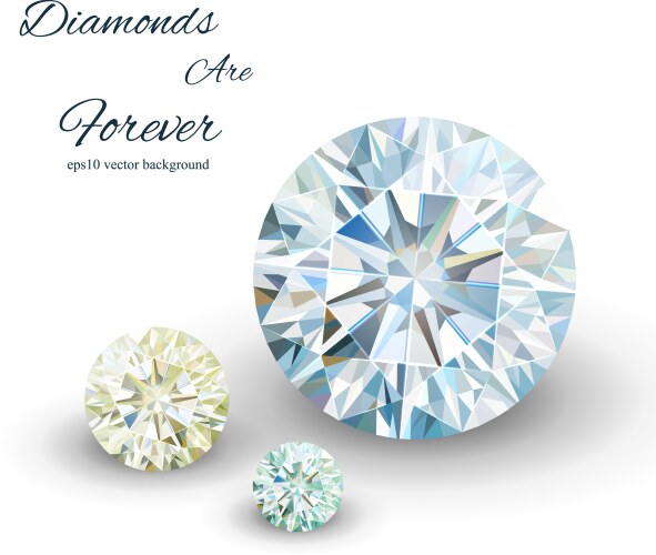 Two diamonds sparkling background Royalty Free Vector Image