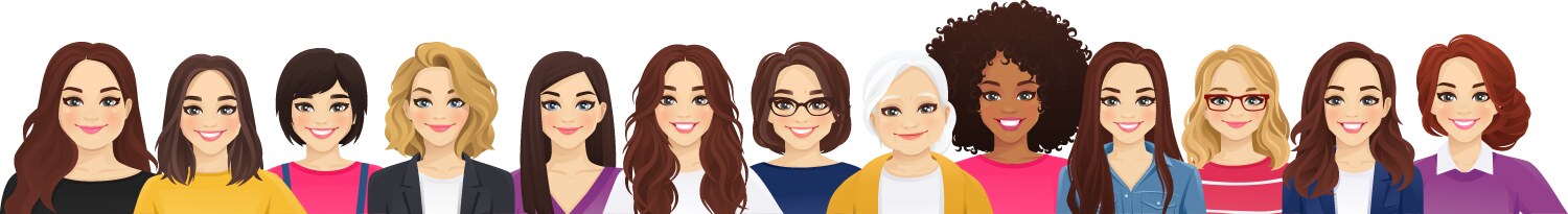 Group of women Royalty Free Vector Image - VectorStock