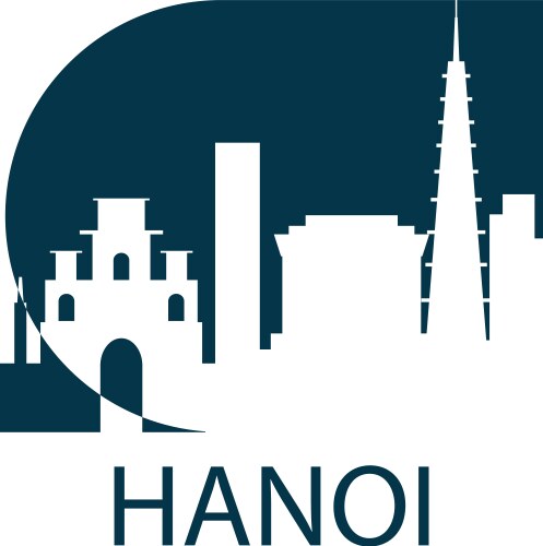 Hanoi logo Royalty Free Vector Image - VectorStock