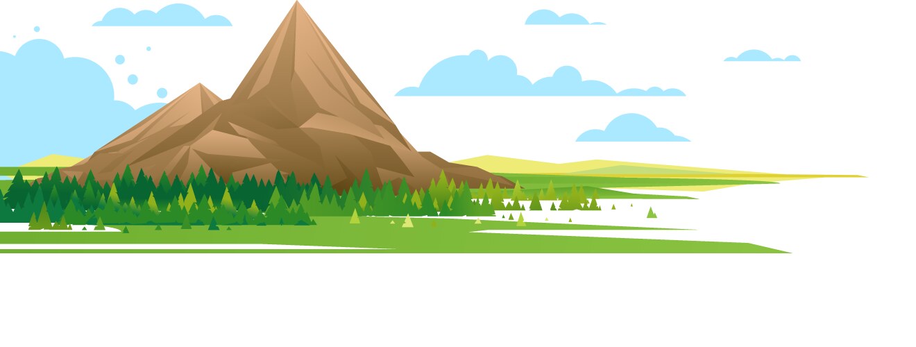 Mountain landscape background Royalty Free Vector Image