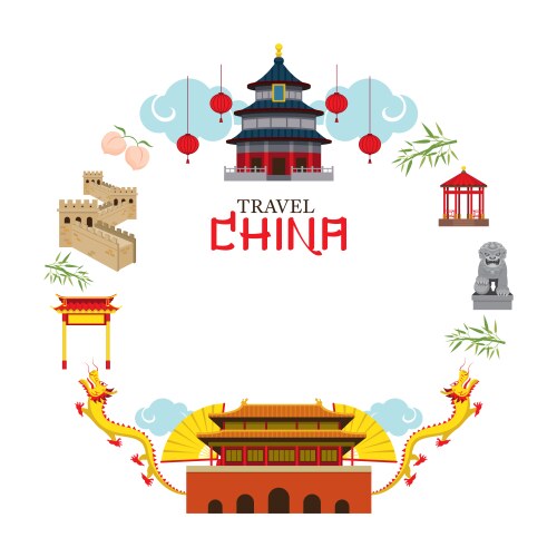 China tourism travel landmarks and chinese culture