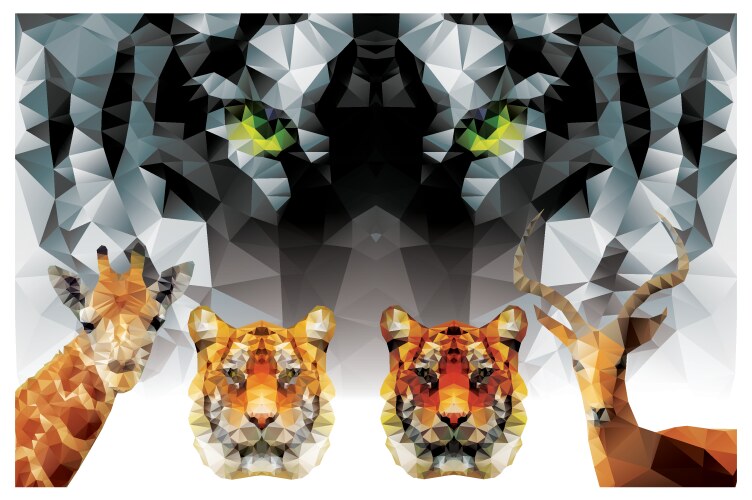 Polygon Animals Vector Images (over 12,000)