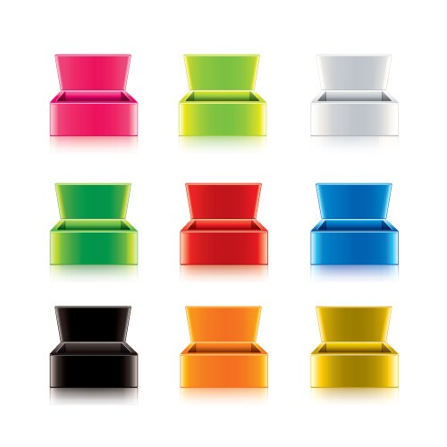 Gift boxes set Royalty Free Vector Image - VectorStock