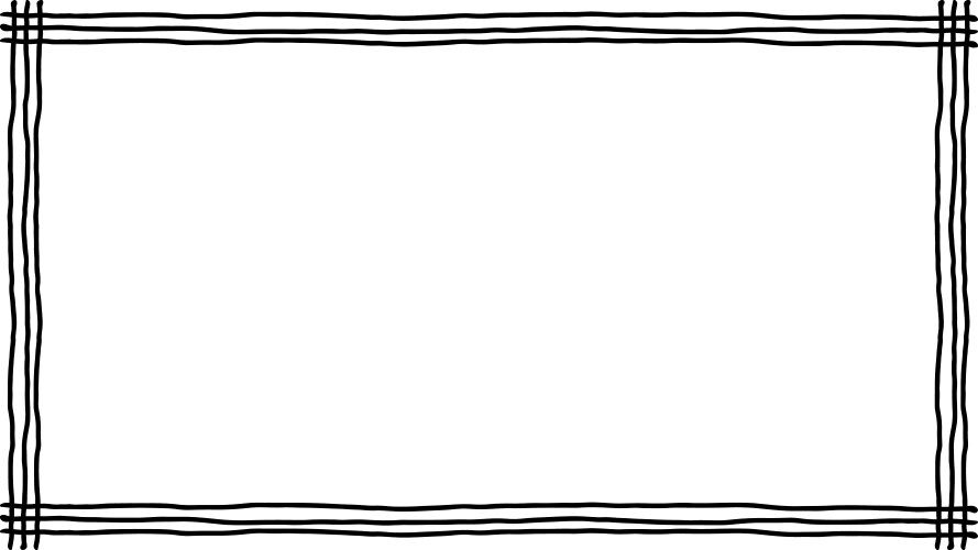 Blue watercolor frame border rectangular isolated Vector Image