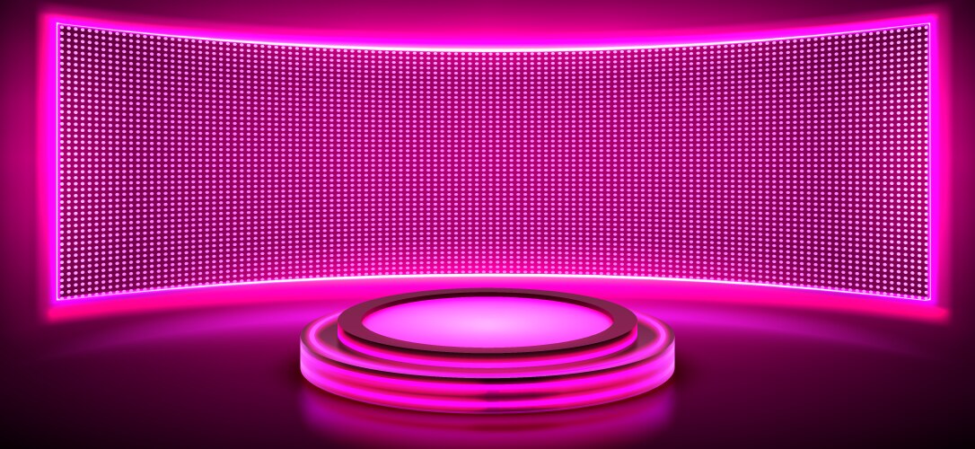Led light screen background wall stage show panel Vector Image