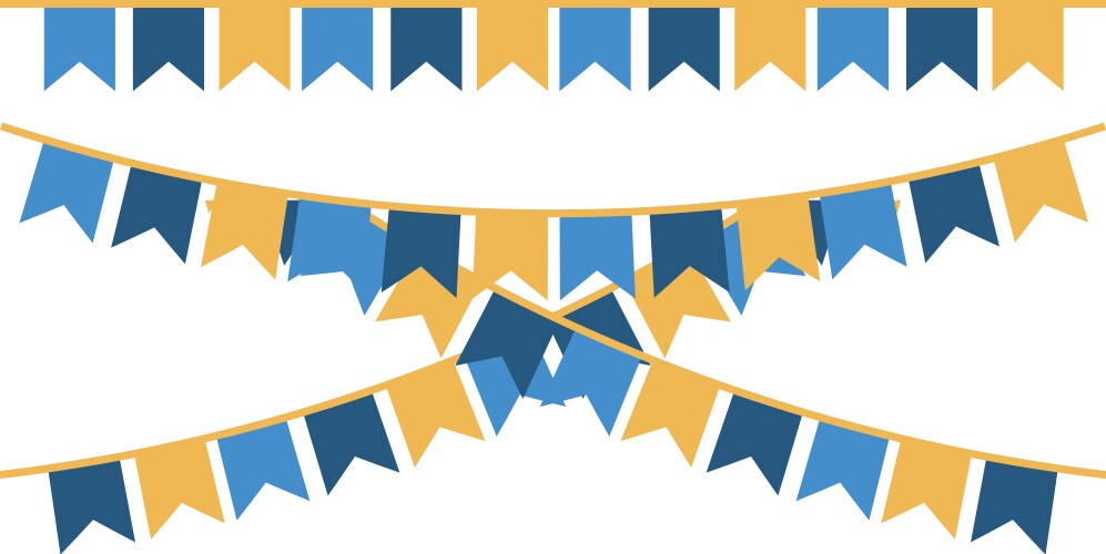 Celebration carnival party background with flags Vector Image