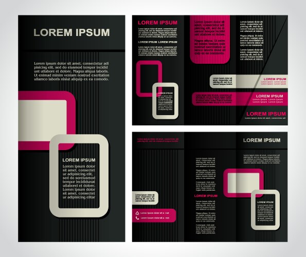 Professional business brochure background template