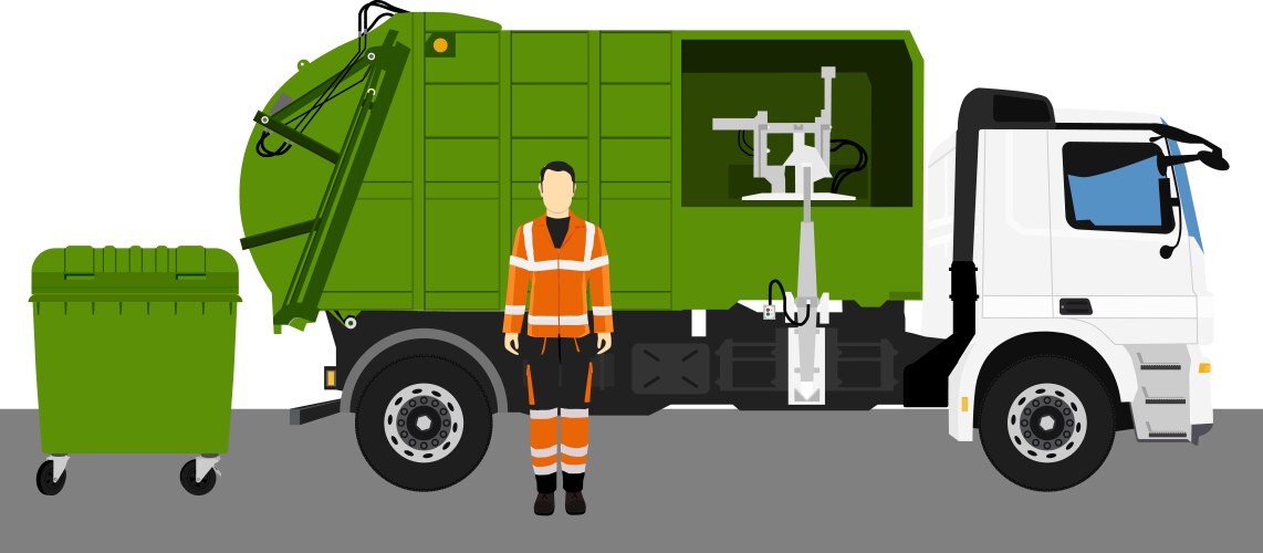 Garbage Truck Cartoon Vector Images (over 1,200)