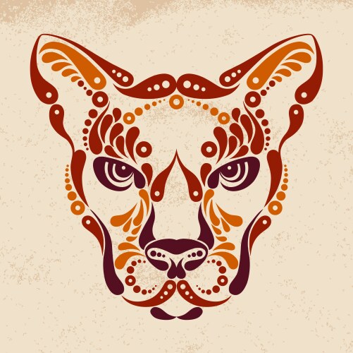 Puma tattoo Royalty Free Vector Image - VectorStock