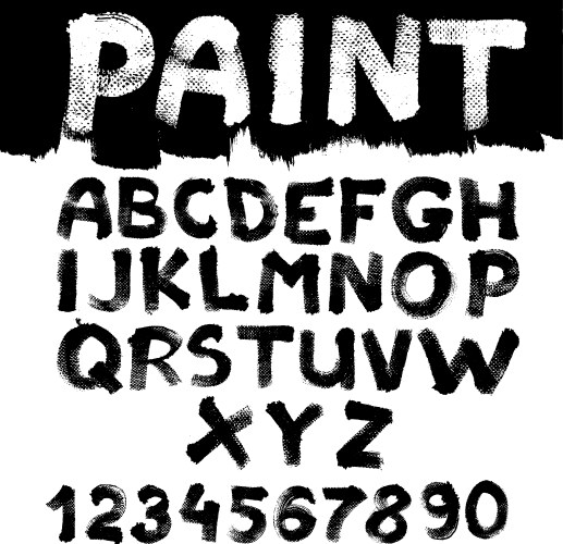 Hand lettering graffiti font with decorations Vector Image
