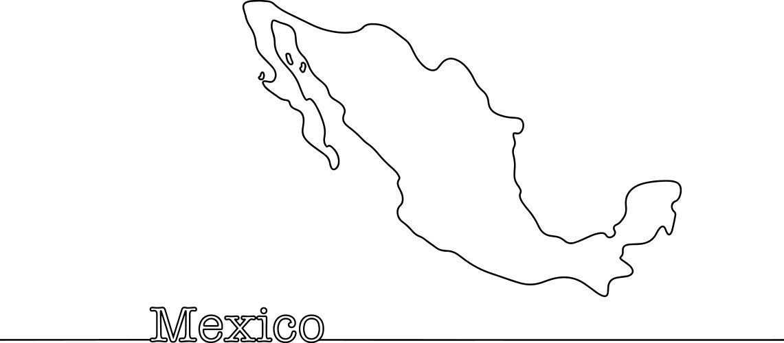Mexico Country Shape Vector Images (over 2,100)