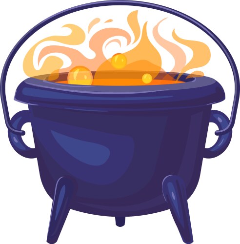 Witchs cauldron Royalty Free Vector Image - VectorStock