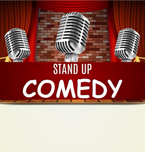 Stand Up Comedy Banner Vector Images (over 400)