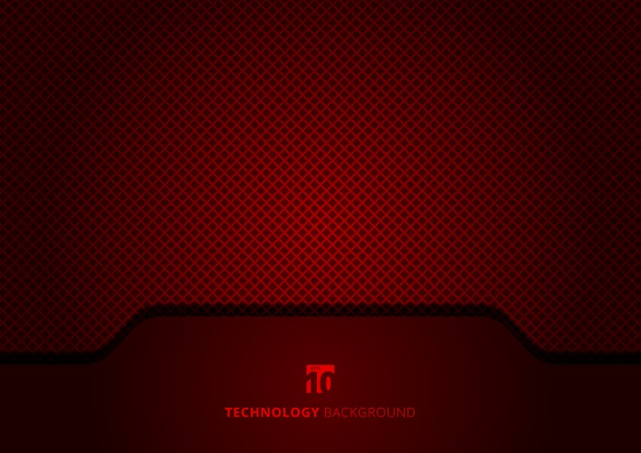 Abstract technology geometric red and black color Vector Image