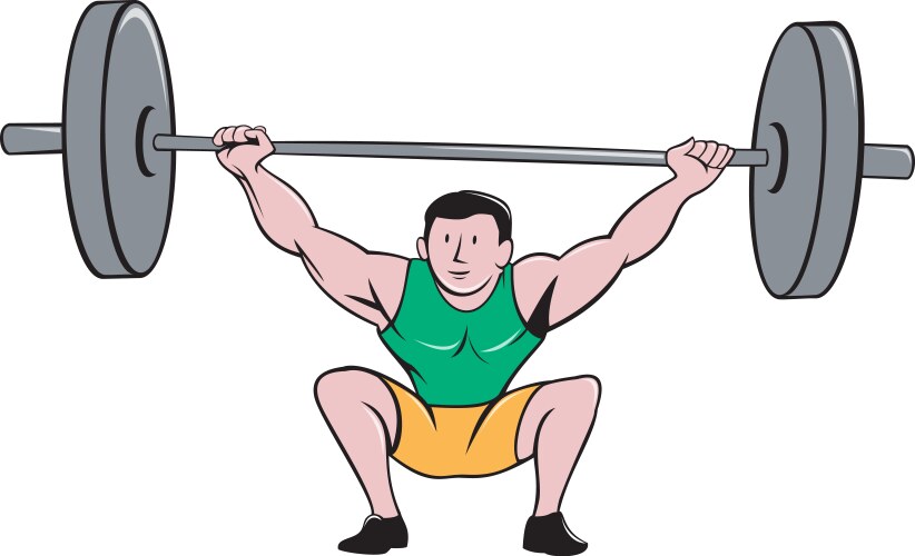 Weightlifter Royalty Free Vector Image - VectorStock