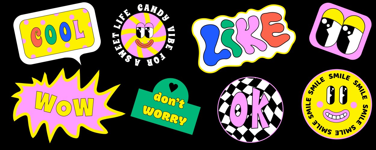 Cool Stickers Vector Images (over 46,000)