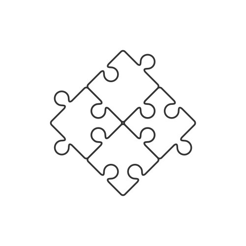 4 Piece Puzzle Vector Images (over 2,600)