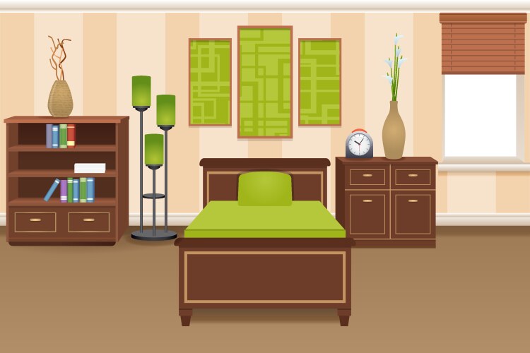 Bedroom Royalty Free Vector Image - VectorStock