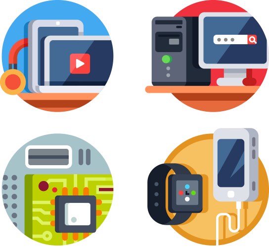 Technology device cartoon Royalty Free Vector Image