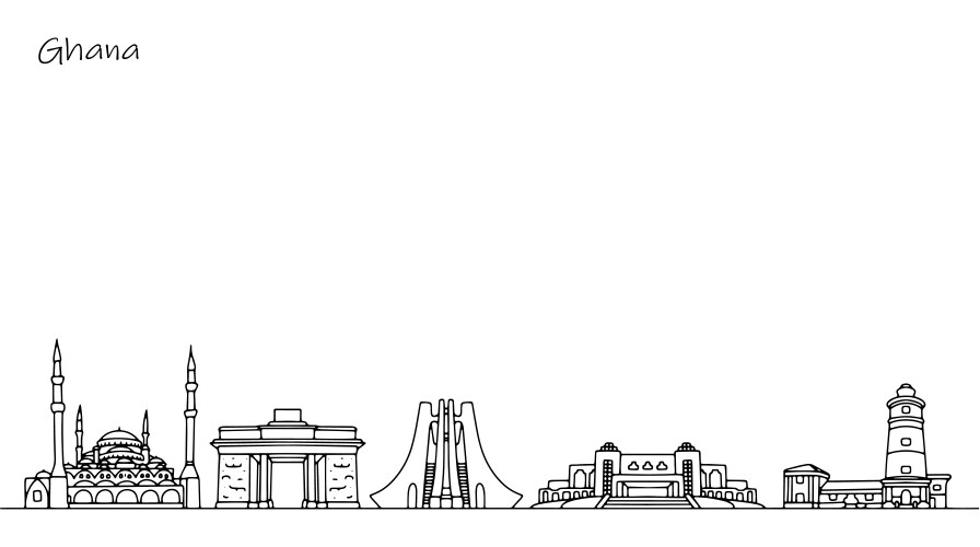 Ghana Landmark Landmarks Vector Images (over 120)