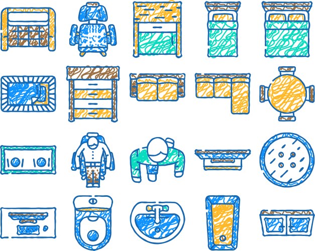 Toilet Floor Plan Symbol Vector Images (over 720)