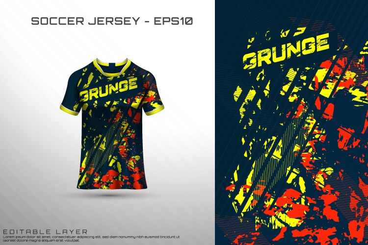 Sports pattern sublimation jersey design Vector Image