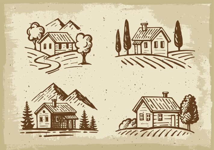 Cottage Vector Images (over 86,000)