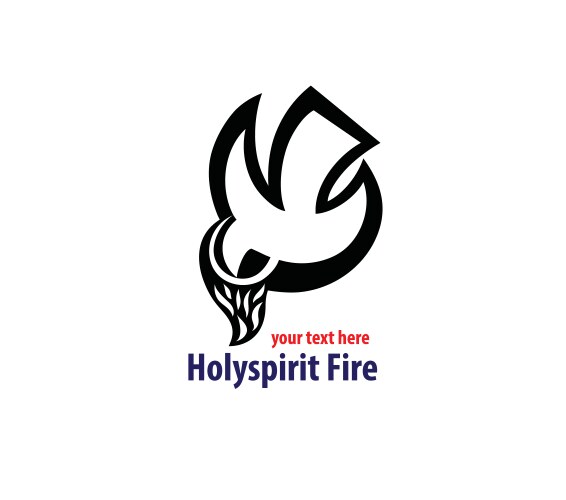 Holy spirit fire Royalty Free Vector Image - VectorStock