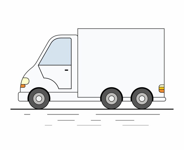 Worker loading a van Royalty Free Vector Image